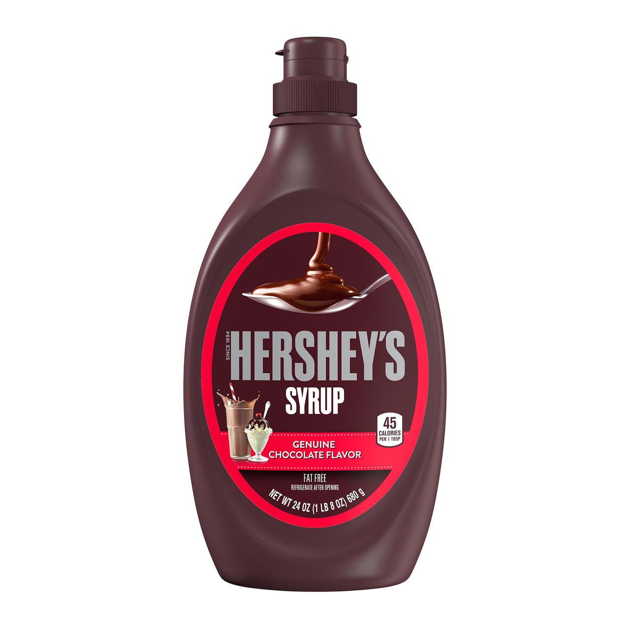 Hershey's Chocolate Syrup Bottle 24/24oz