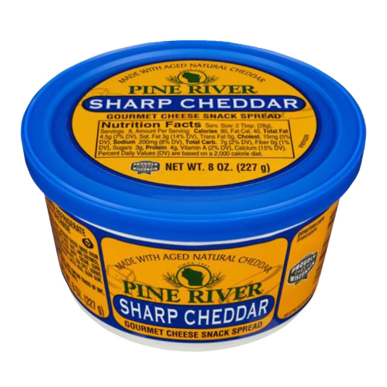Sharp Cheddar Gourmet Cheese Snack Spread, Shelf Stable 12/8oz
