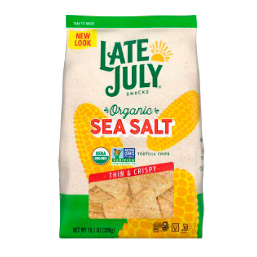 Organic Sea Salt Tortilla Chips 9/10.1oz