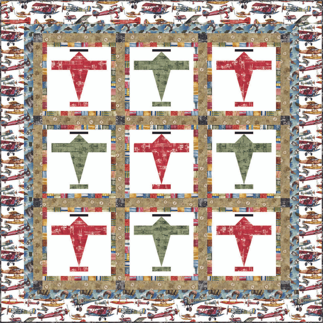 First in Flight Quilt - Studio E Fabrics