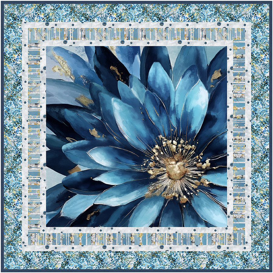 Behind Blue Eyes - Soul Blue Wall Hanging - Studio E Fabrics