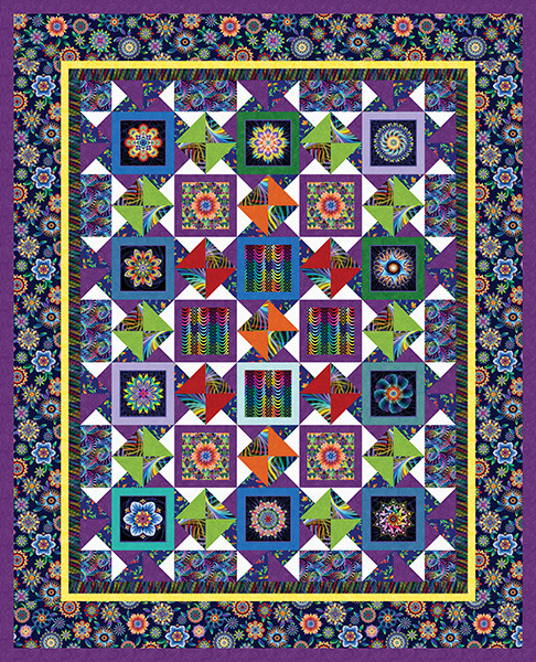 Fractal Flowers Quilt #2 - Studio E Fabrics