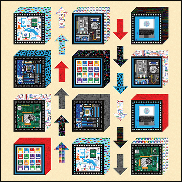 Data Point Quilt #1 - Studio E Fabrics