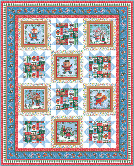 Angels in the Snow Quilt - Studio E Fabrics