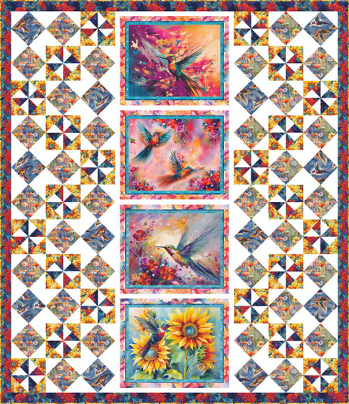 Hummingbird Bouquet Quilt - Studio E Fabrics