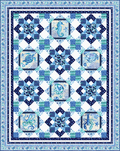 The Sea Is Calling Quilt #1 - Studio E Fabrics
