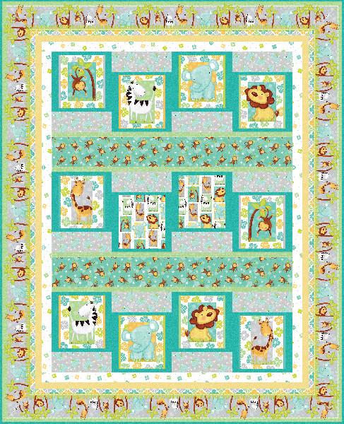 Sweet Safari Quilt #2 - Studio E Fabrics