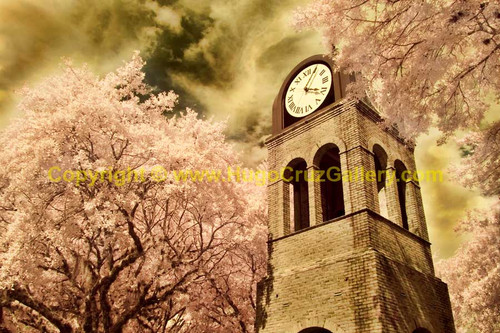 "The Clock Tower" - Infrared Art Photography by Hugo Cruz