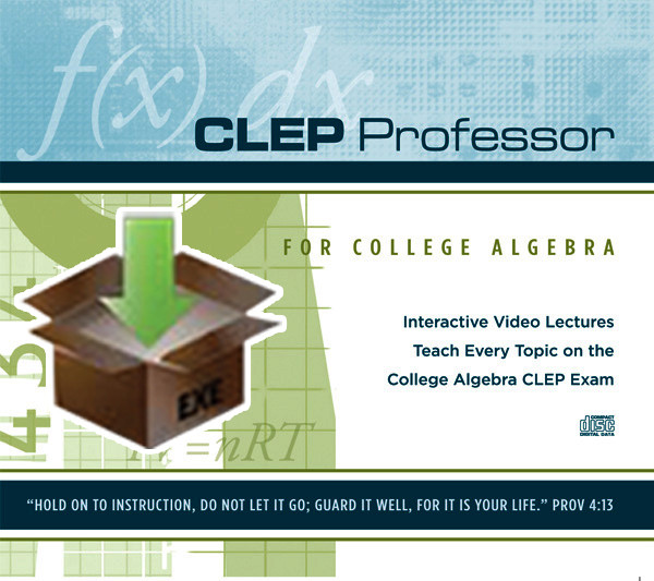 CLEP Professor College Algebra eLearning Prep Course - Digital ...
