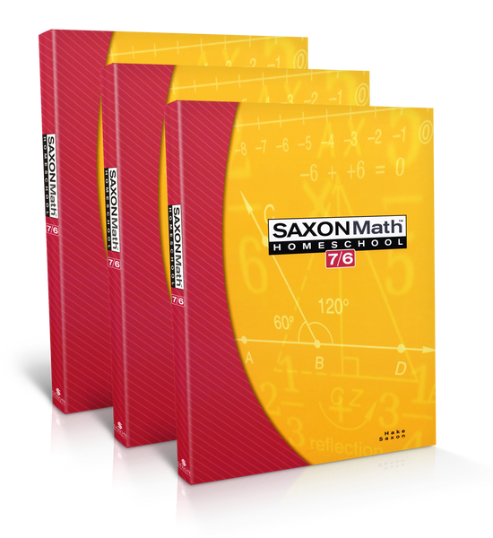 Saxon 7/6 Fourth Edition Complete Homeschool Kit with Solutions Manual ...