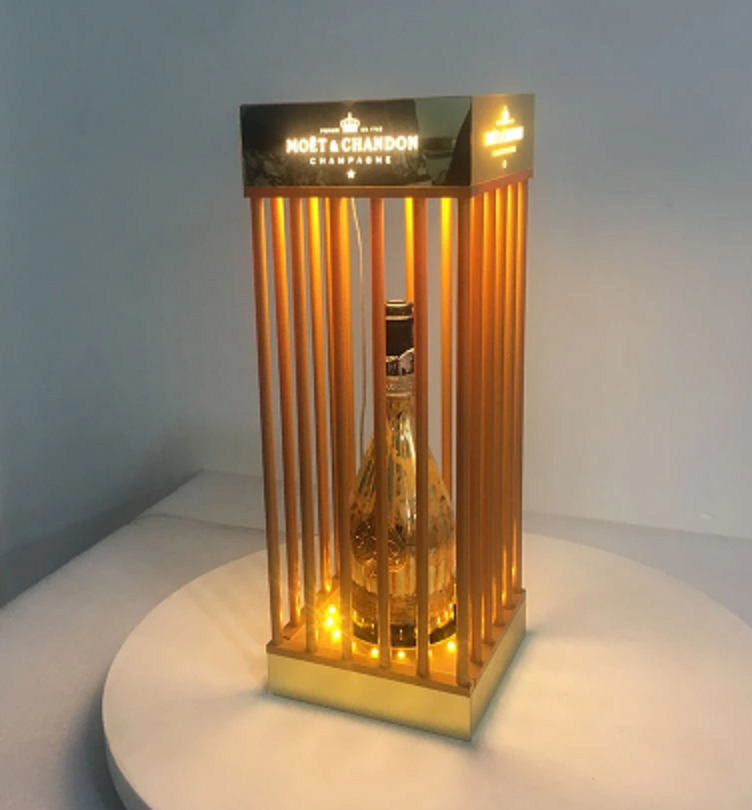LED LETTER SHIELD BOTTLE PRESENTER