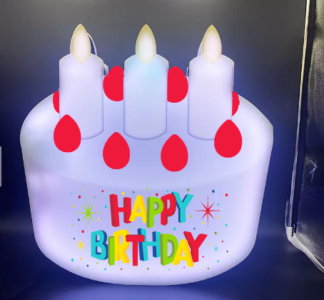 HAPPY BIRTHDAY LED CAKE - LIGHT UP CAKE