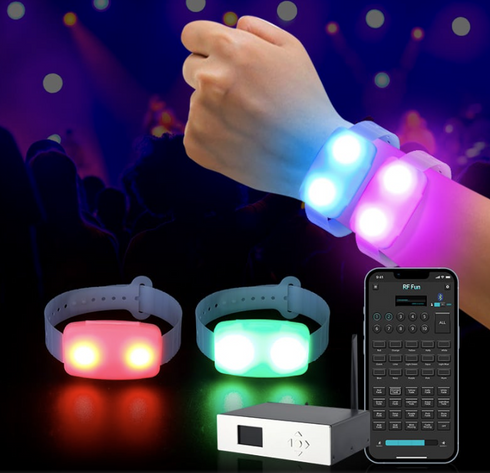 REMOTE CONTROL CONCERT WRISTBANDS - DMX CONTROL LED CONCERT BRACELETS ...