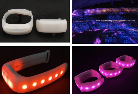 REMOTE CONTROL FESTIVAL WRISTBANDS - DMX CONTROL LED FESTIVAL BRACELETS ...