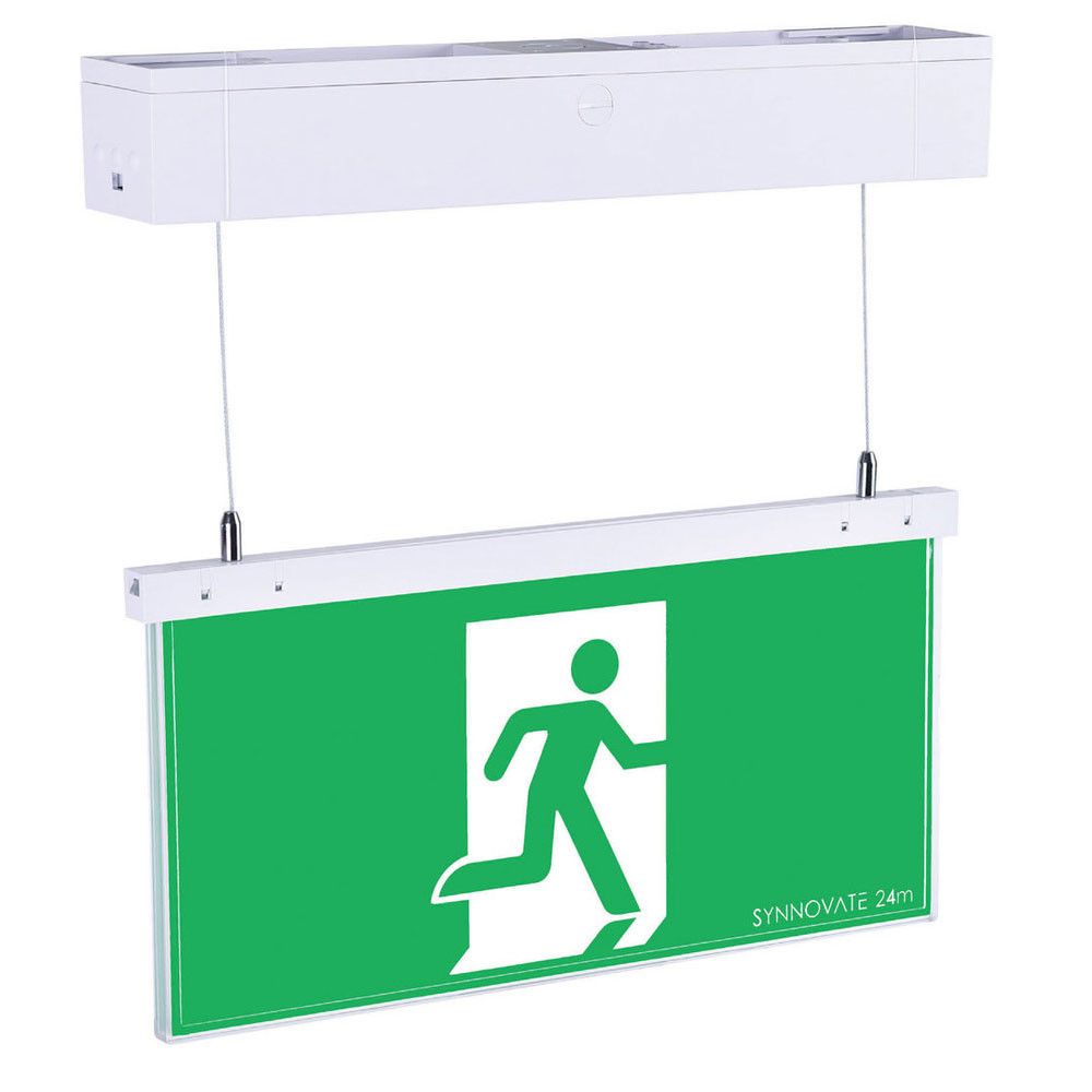 2W Emergency Exit Light Industrial Strength LED 24m Suspended 2 Hours ...