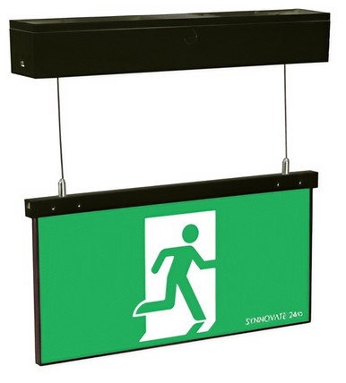 2W Emergency Exit Sign Industrial Strength LED 24m Suspended 2 Hours ...