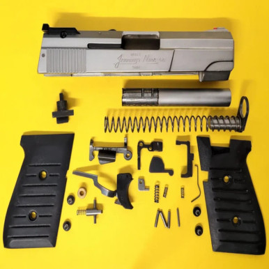 Bryco Jennings Nine 9mm CA SLIDE PARTS LOT (Stainless Steel)