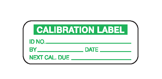 Round Calibration Label 3/4 dia. - Kenmore Label & Tag