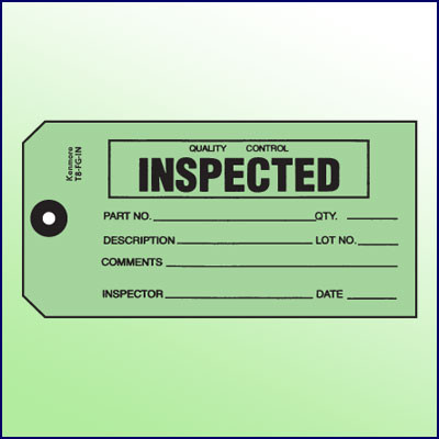 Material Approved Tag - Size 8 - Kenmore Label & Tag