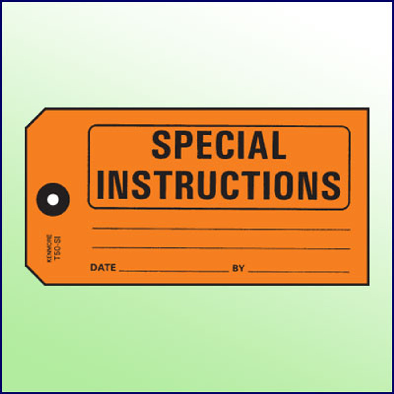 Special Instructions Tag - Size #5 - Kenmore Label & Tag