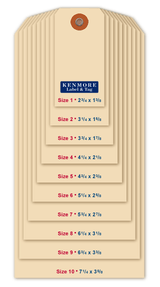 Manila Tags - 13 or 10 Point - Kenmore Label & Tag