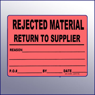 Material on Hold Label 4 x 2 - Kenmore Label & Tag