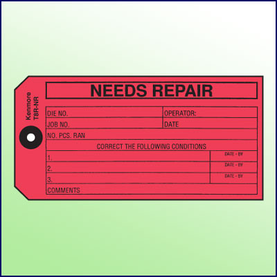 Maintenance/Repair Tags