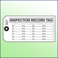 Inspection Record Tag - Kenmore Label & Tag