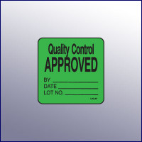 Quality Control Approved Label 1-3/4" - Kenmore Label & Tag