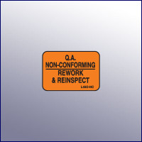Non-Conforming Micro Quality Assurance Label - Kenmore Label & Tag