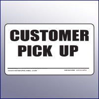 Customer Pick Up Label - Kenmore Label & Tag