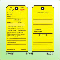 5S Yellow Tag - Safety & Health - Kenmore Label & Tag
