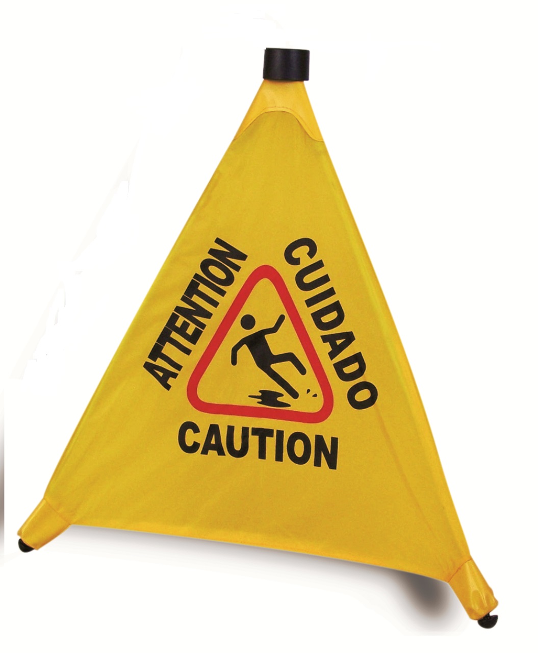 Caution Pop Up Sign Multi Lingual 3 Sided | Click Janitor Supply