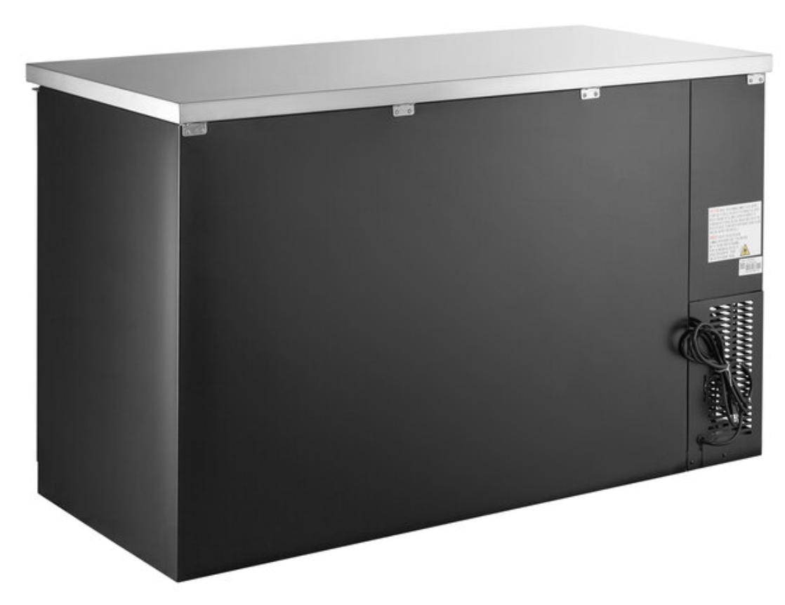 59" Solid 2-Door Back Bar Refrigerator