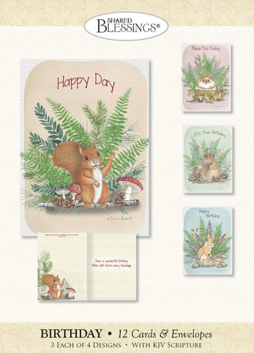 Children's Birthday: Woodland Critters (Boxed Cards) 12-Pack - Gullion ...