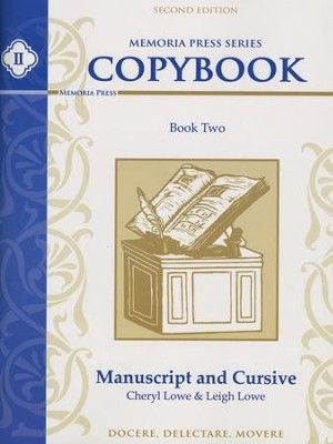 Copybook, Book Two: Manuscript and Cursive - Gullion's Christian Supply