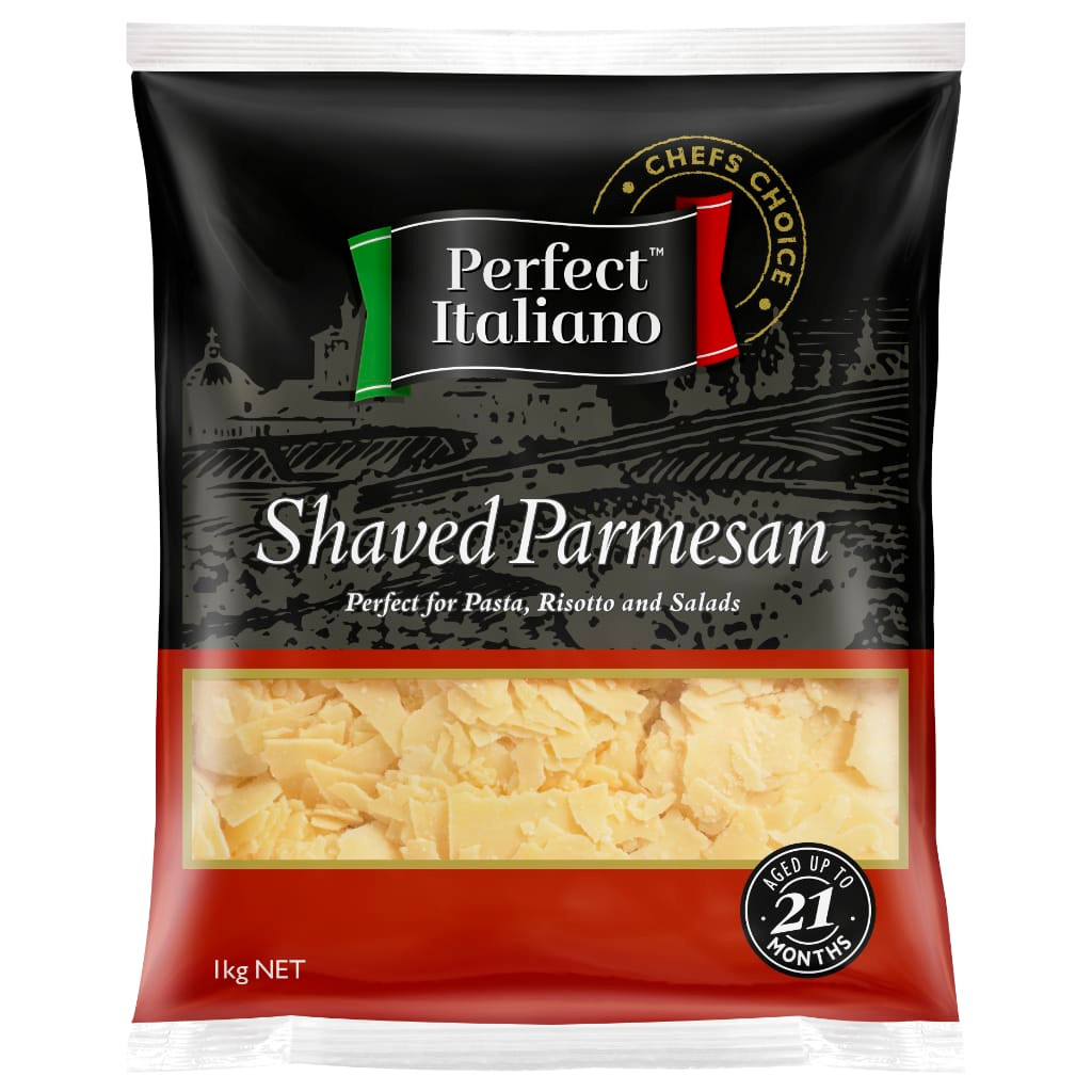 Perfect Italiano Cheese Parmesan Shaved (1x1kg) - Borgo Wholesale ...