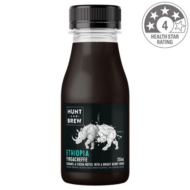 Hunt & Brew Cold Brew Black Coffee Ethiopia (8x250ml) - Borgo Wholesale ...