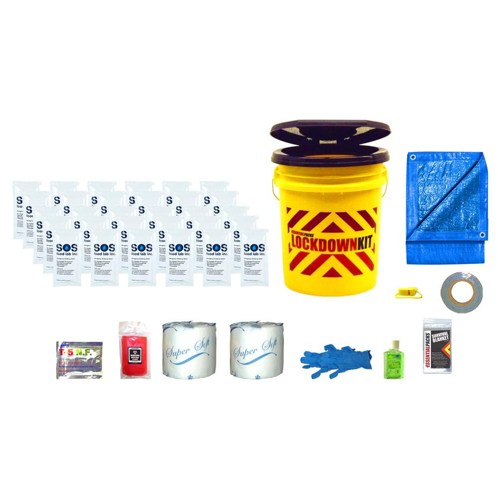 Standard Classroom Lockdown Kit (with Water) - EmergencyKits.com