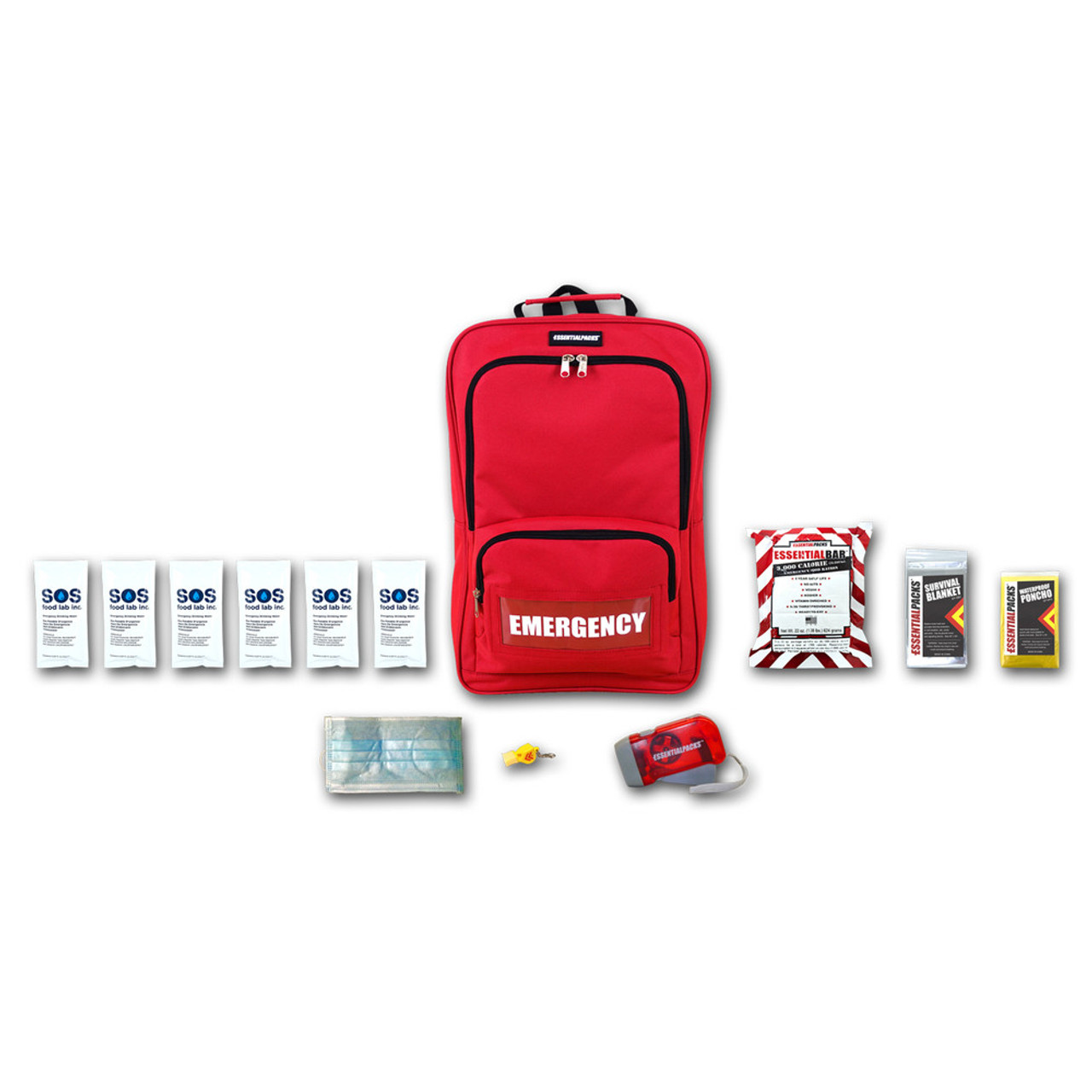 Standard Backpack Emergency Kit (1-4 People) - EmergencyKits.com