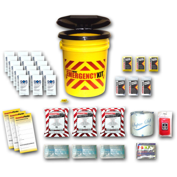 Shop Standard Bucket Emergency Kit for 1-5 People | EmergencyKits.com