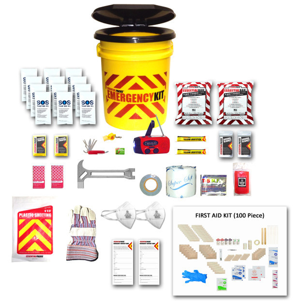 Deluxe Bucket Emergency Kit (1-5 People) - EmergencyKits.com
