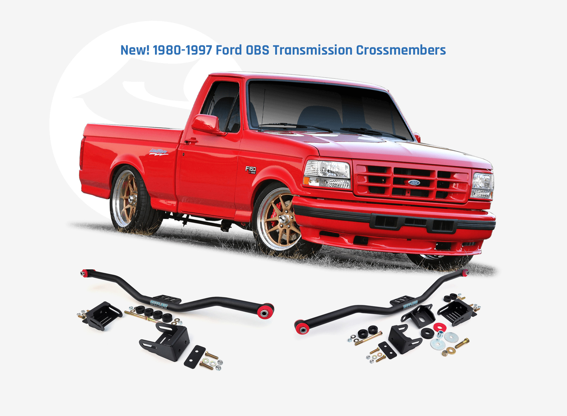 New! 1980-1997 Ford OBS Transmission Crossmembers - Stifflers Chassis ...
