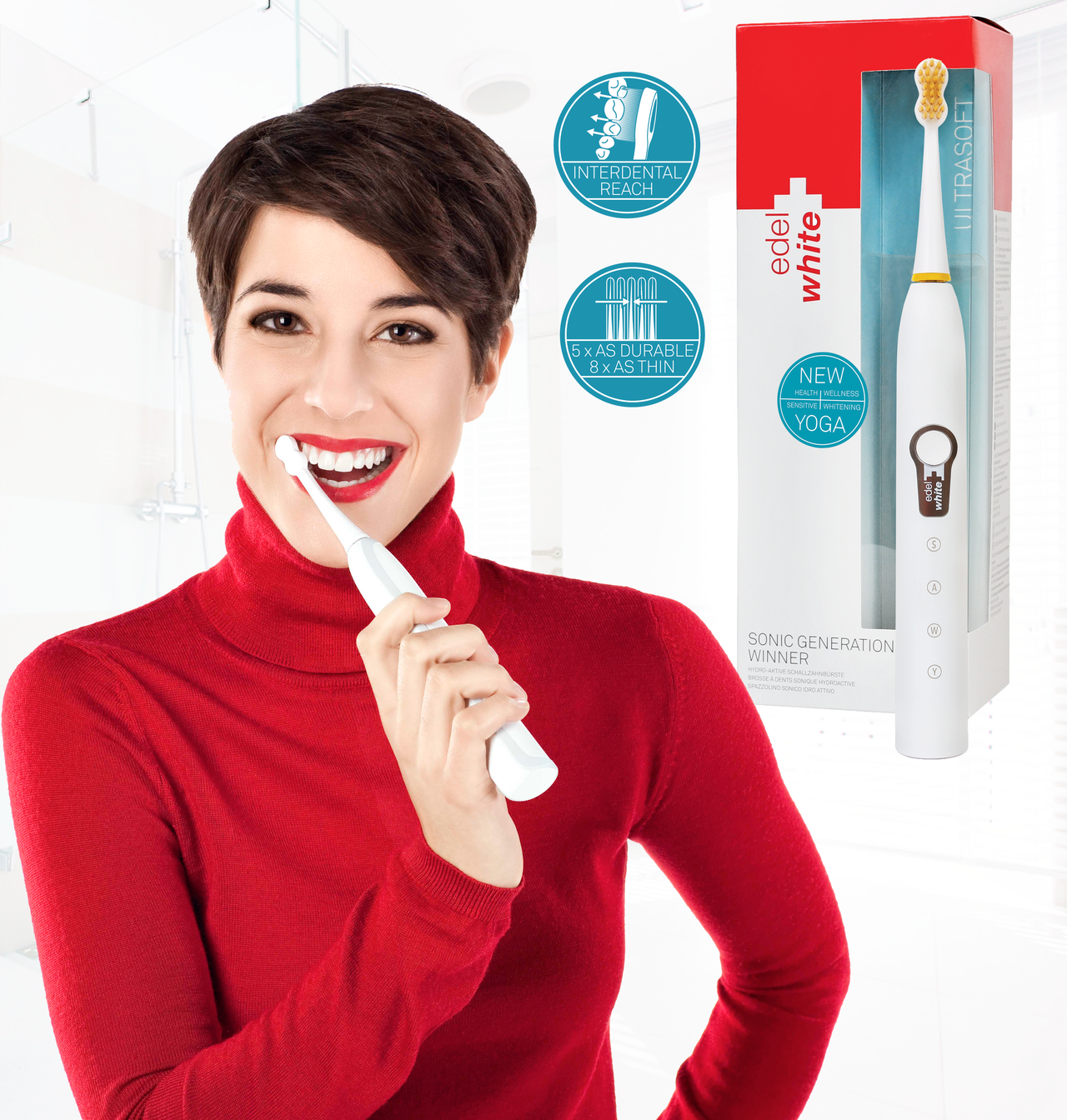 Edel+White-SG8 Sonic Generation 8 Sonic Toothbrush (E+W Sonic Toothbrush)