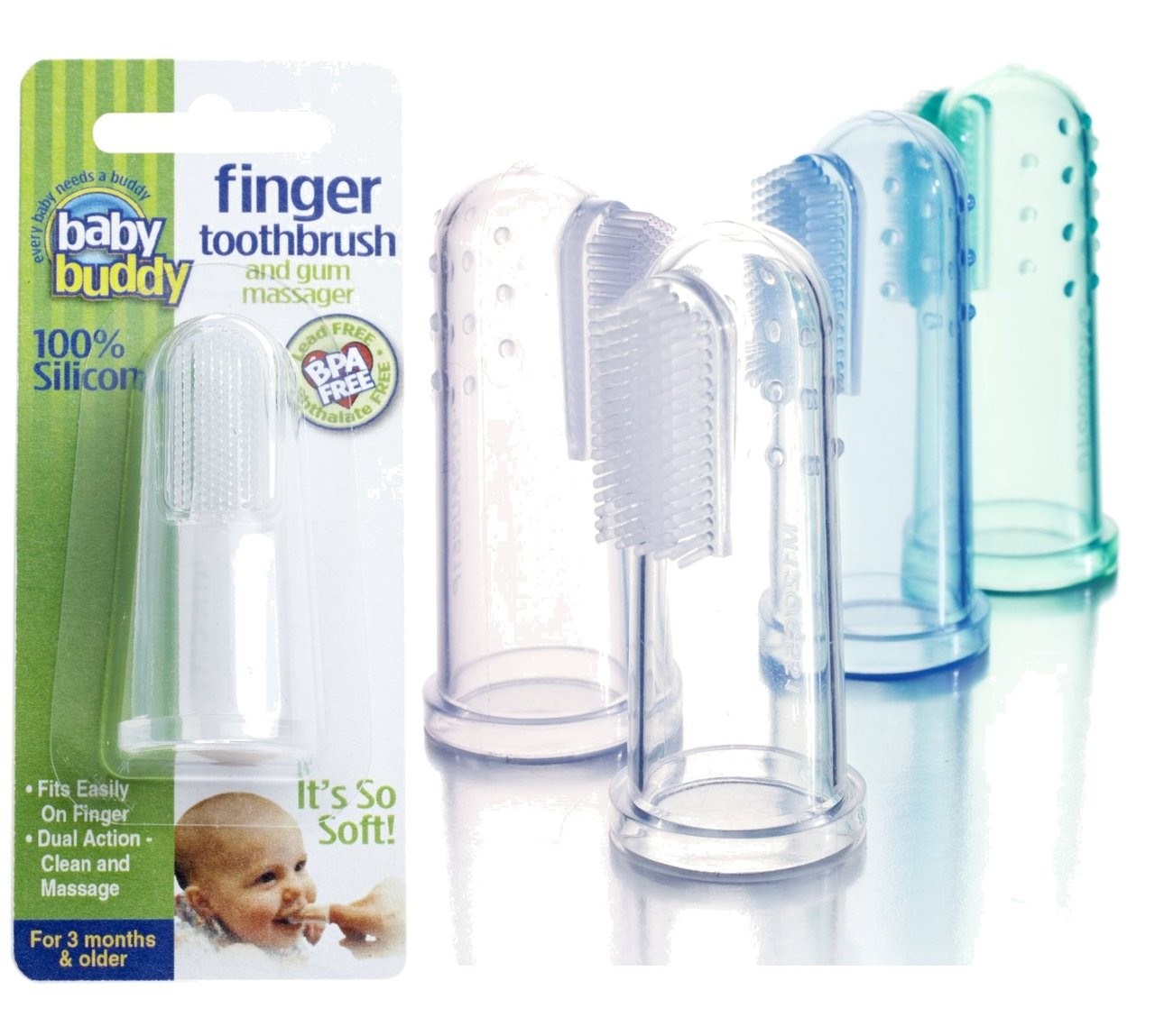 Baby Buddy Silicone Finger Toothbrush - KleenTeeth