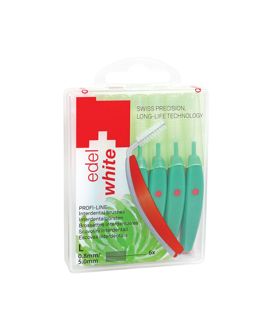 Edel+White L EasyFlex Profi-Line Interdental brushes - Green Large Size