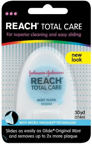 Reach Total Care Mint Floss / J&J Listerine UltraClean - KleenTeeth