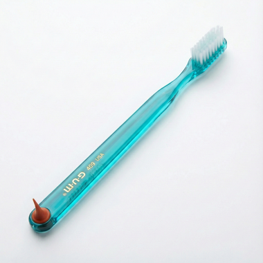 GUM 409 Classic Toothbrush with Rubber Tip – Compact Head, Soft ...