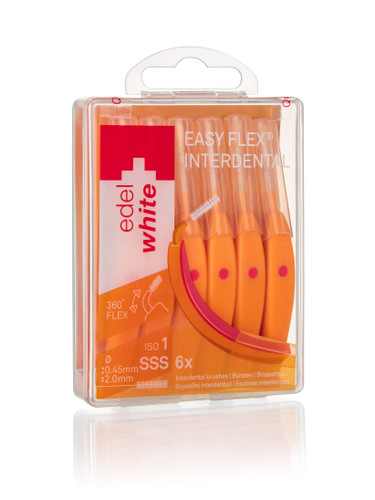 Edel+White SSS EasyFlex Profi-Line Interdental brushes - Orange Ultra Fine
