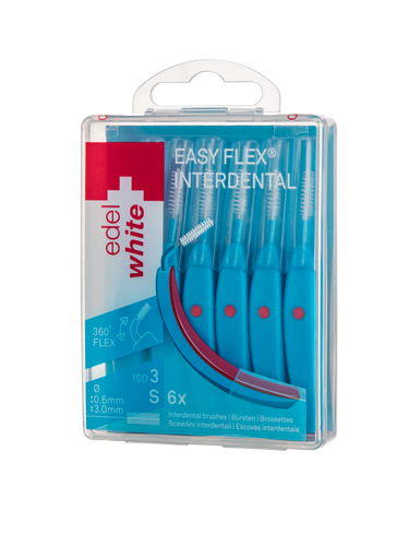 Edel+White S EasyFlex Profi-Line Interdental brushes - Blue Small Size